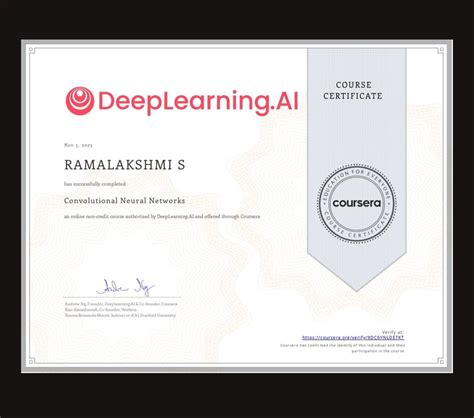 Ramalakshmi S On Linkedin Coursera Convolutionalneuralnetworks