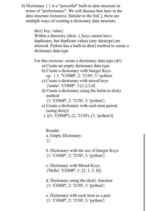 Solved Et Is An Unordered Collection Of Data Types That Is