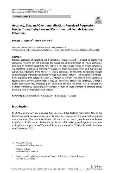 Accuracy Bias And Overgeneralization Perceived Aggression Guides