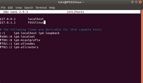 linux host file how to edit and use it foss linux