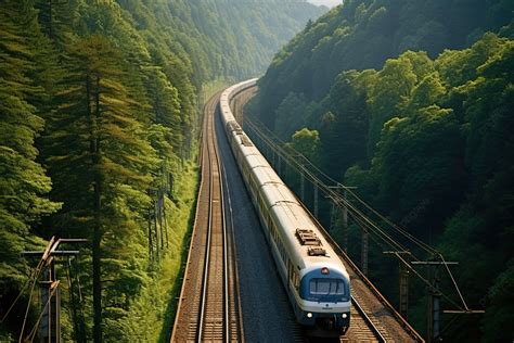 기차가 선로를 따라 나무 아래로 이동하고 있습니다 Ktx 경기도 고해상 배경 일러스트 및 사진 무료 다운로드 Pngtree