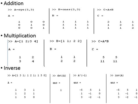 Chapter Matlab Vectors And Matrices And Basic Instructions PPT ADC Semester Engineering