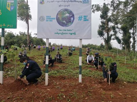 မိုးကုတ်မြို့၌ ကမ္ဘာ့ပတ်ဝန်းကျင်ထိန်းသိမ်းရေးနေ့ အထိမ်းအမှတ် မိုးရာသီသစ်ပင် စုပေါင်းစိုက်ပျိုးပ