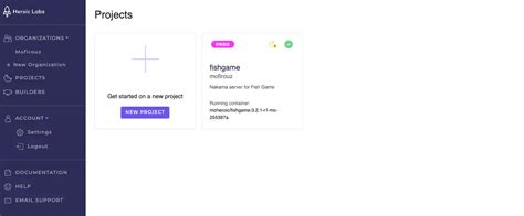 Projects Heroic Labs Documentation