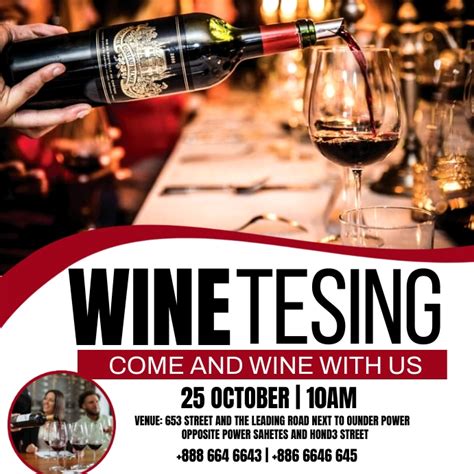 Wine Testing Template Postermywall