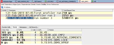 Sql Developer And The Plsql Hierarchical Profiler