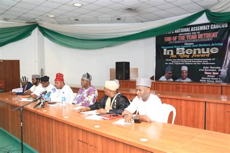 Nass Benue Apc Caucus Asks Tinubu To Call Gov Alia To Order Says