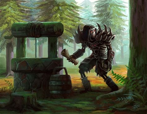 暴雪艺术画廊更新 10张魔兽世界tcg卡牌原画17173魔兽世界专区