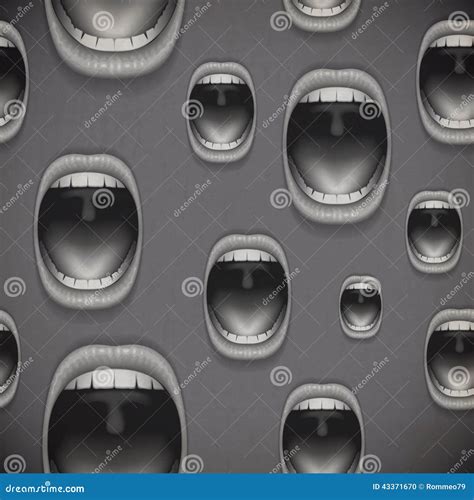 Mouth Color Open Stock Vector Illustration Of Lips Girl 43371670