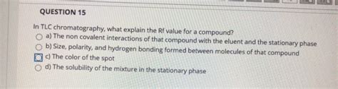 Solved Organize The Following Solvents By Increasing