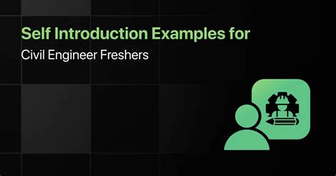 Best Self Introduction Examples For Civil Engineer Freshers