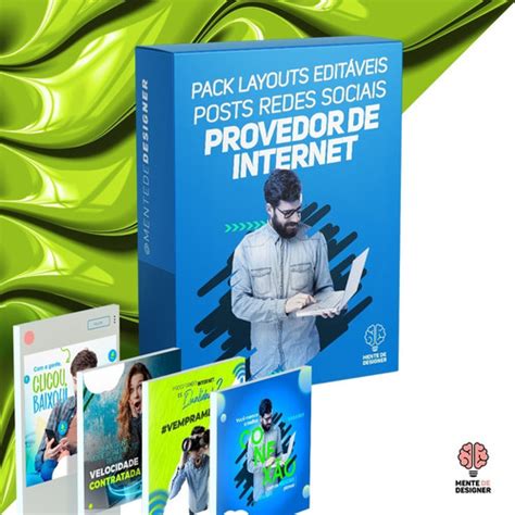 Pack Posts Redes Sociais Provedor De Internet Psd Parcelamento Sem