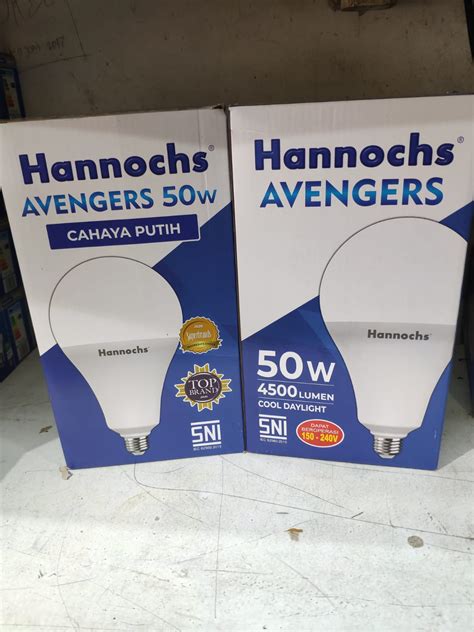 Hannochs Lampu LED Avengers 50 Watt Cool Daylight Putih Lazada