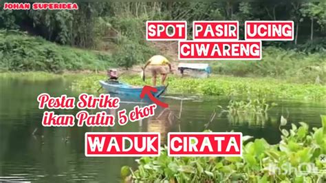 Pesta Strike Ikan Patin 096 Spot Mancing Ciwareng Waduk Cirata YouTube