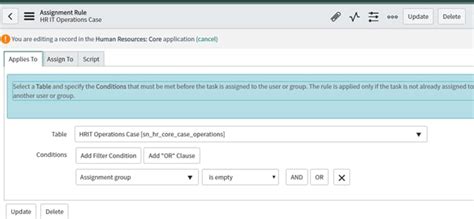 solved how to set assignment group servicenow community