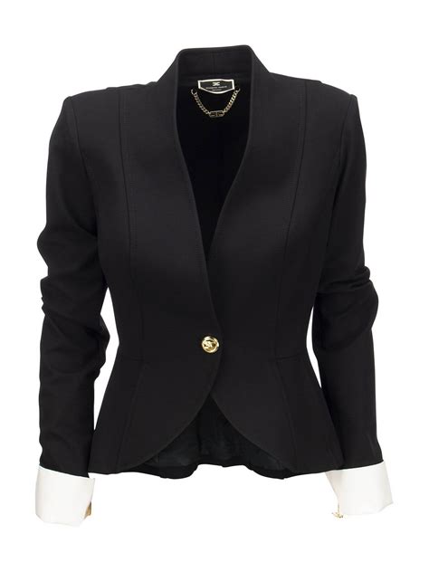 Blazer Elisabetta Franchi Blazer Schwarz GI E IKRIX