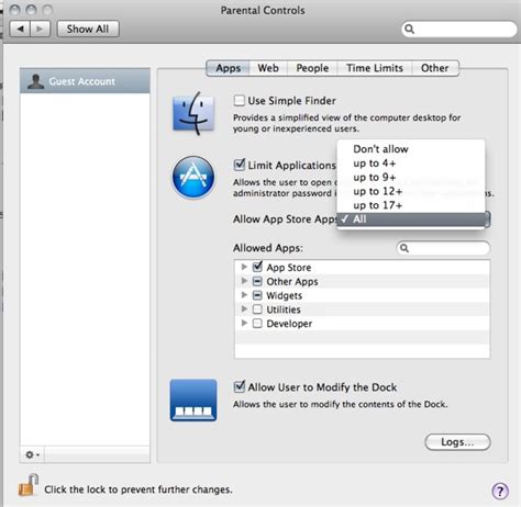 Setup Accounts And Parental Control In Mac