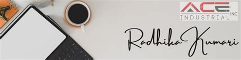 Radhika Kumari Khimjee Sales Marketing Manager Ace Industrial Inc