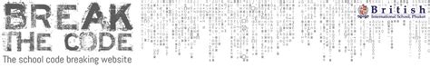 Code Breaking Competition The School Code Breaking Site