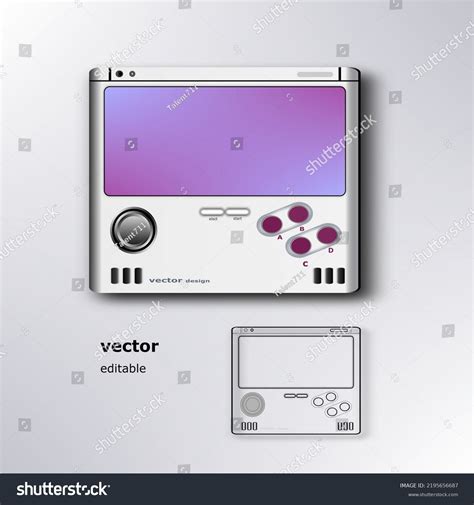 Portable Gaming Analog Console Concept Design Royalty Free Stock