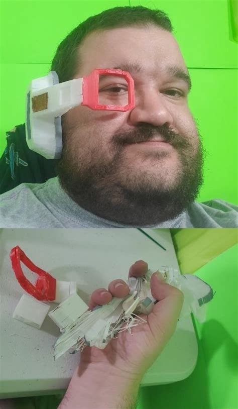 Over 9000 3d Printed Destructible Scouter For Cosplays Over 9000