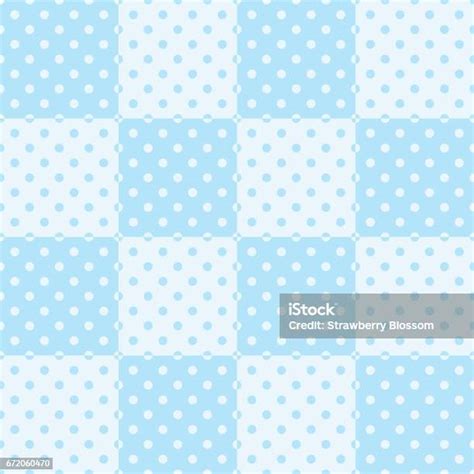 스퀘어와 점 원활한 달콤한 블루 톤 색상 패턴 도트 추상 배경 벡터입니다 아기에 대한 스톡 벡터 아트 및 기타 이미지 아기 배경 주제 점박이 Istock