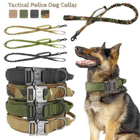 Collar T Ctico Duradero Para Perro Correa Militar Ajustable Para