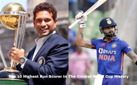 Top 10 Highest Run Scorer In The Cricket World Cup History