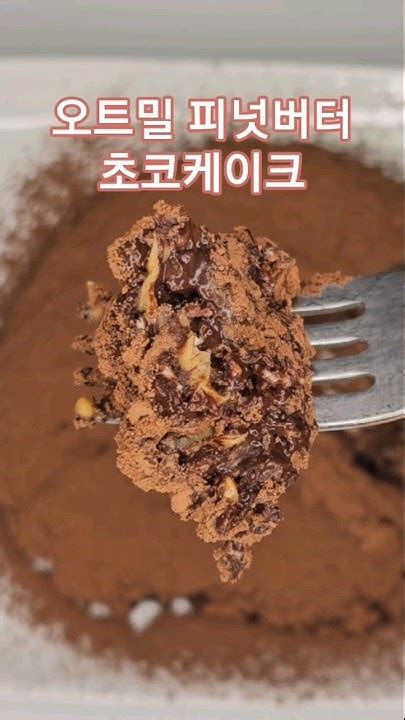 오트밀 피넛버터 초코케이크 Shorts Youtube
