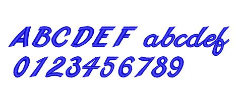 Memo Script Embroidery Typefaces