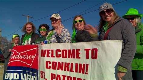 In ‘shortest Parade Marchers Celebrate St Patricks Day In Conklin