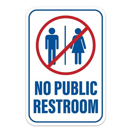 No Public Restroom Sign Image Free Download And Print For You
