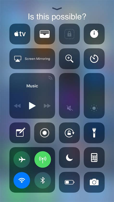 Ios Is It Possible To Customise The ‘fixed Controls At The Top Of Control Center Ask Different