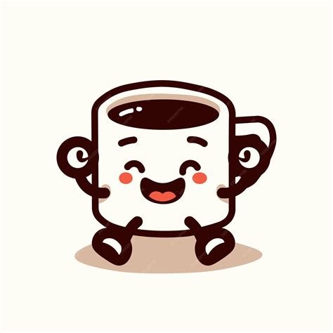 Premium Vector Vector Illustration Of Cute Coffee Character