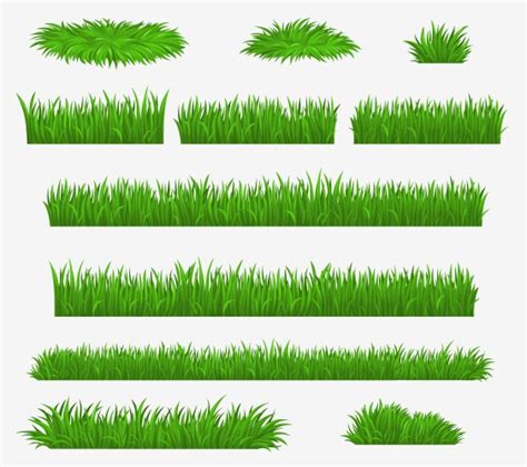 Green Grass Border Pattern Royalty Free Vector Image
