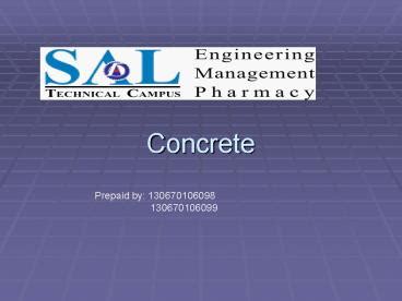 PPT Concrete PowerPoint Presentation Free To Download Id Ba OTEwY