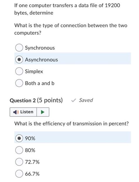 Solved Problems Two Computers Are Connected Together Chegg Com
