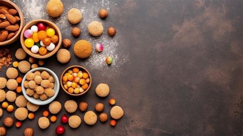 Premium Ai Image Delicious Various Snacks