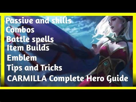 New Hero Carmilla Complete Guide Best Build Spells Skill Combo Tips