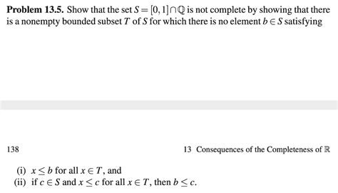 Solved Problem Show That The Set S NQ Is Not Chegg
