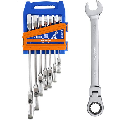 Wadfow Wsp5207 Flexible Rachet Spanner 8 19mm 7pcs Toolssavvy Ph
