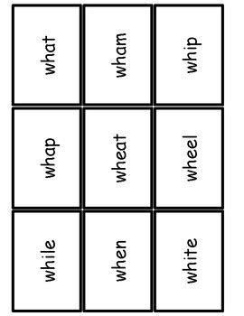 Digraphs Wh Board Game And Kaboom By The Real Miss Nelson Tpt