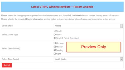 Vtrac Results Pattern Analysis Lets Make Billion