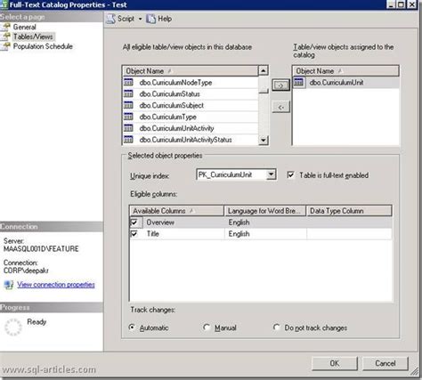 Sql Server 2005 Full Text Search Sql Articles