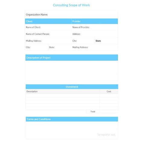 Scope Of Work Template 36 Free Word PDF Documents Download Free Premium Templates Scope Of Work Template 36 Free Word PDF Documents Download Free Premium Templates