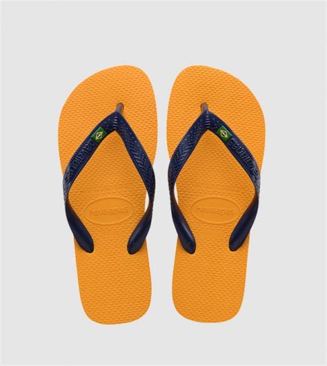 Buy Havaianas Brasil Flip Flops In Orange 6thstreet Saudi Arabia