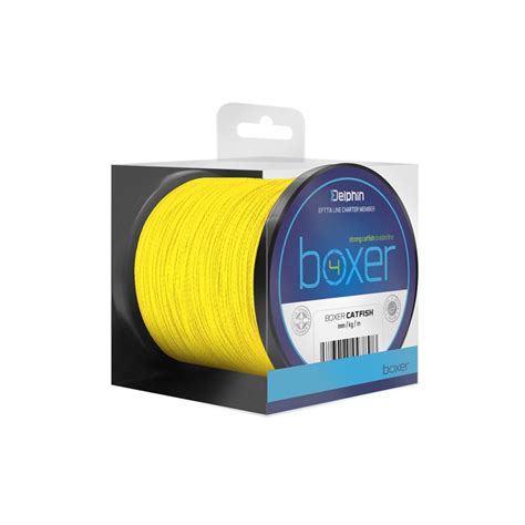 Fir Pescuit Textil Delphin Model Boxer 4 Culoare Galben Fluo Diametru