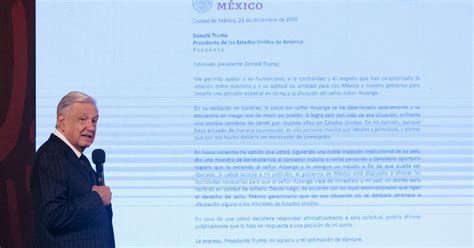Amlo Presenta Cartas Que Envió A Trump Y A Biden Pidiendo Indulto Para