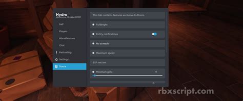 DOORS Fullbright No Screech Locker ESP Scripts RbxScript