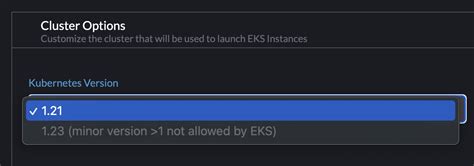 [bug] unable to upgrade eks clusters w k8s 1 21 or below on rancher